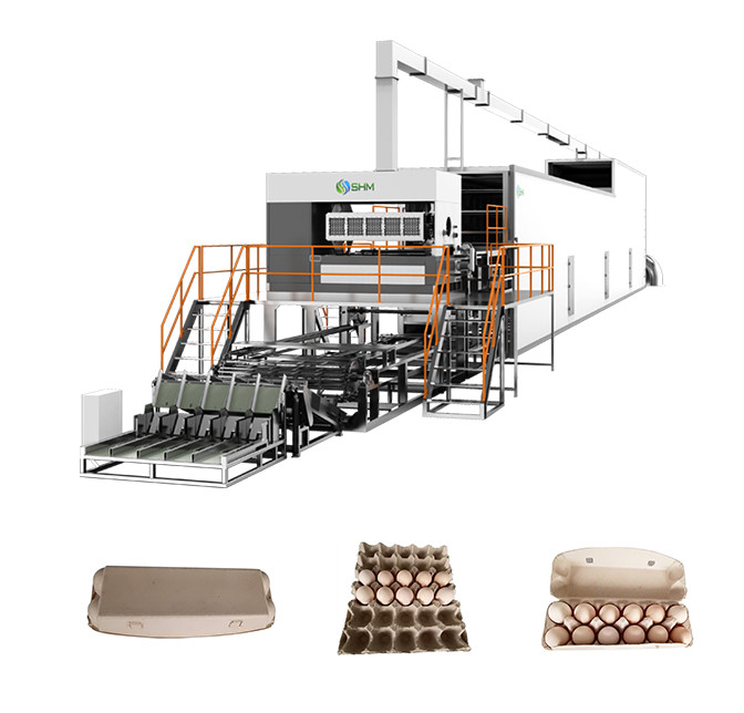 Fully Automatic Big Quantity Egg Paper Tray Making Machine Egg Carton Maker