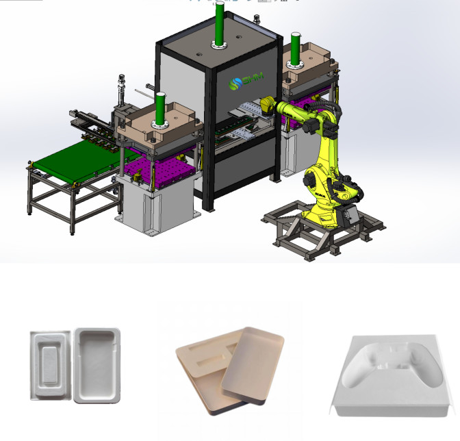 Paper Pulp Molding Machine Bagasse Plate Making Machine